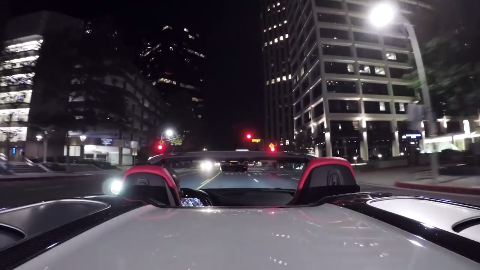 L.A. by night en Audi R8 Spyder - Motion Car